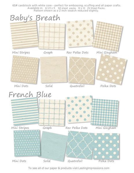 2016 Spring Paper Collection 8 1/2 x 11 – Lasting Impressions for Paper