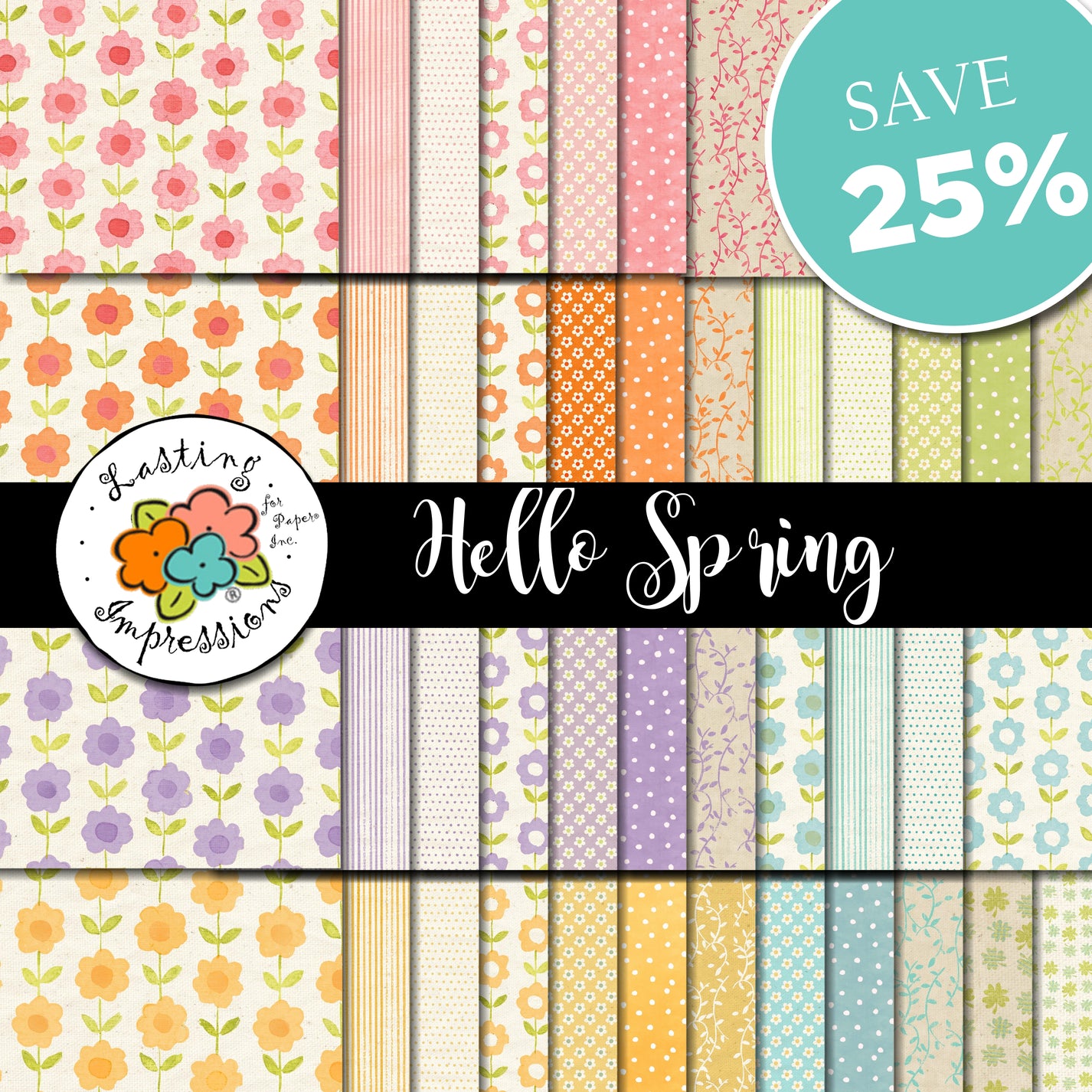Hello Spring Paper Collection 8 1/2 x 11 – Lasting Impressions for Paper